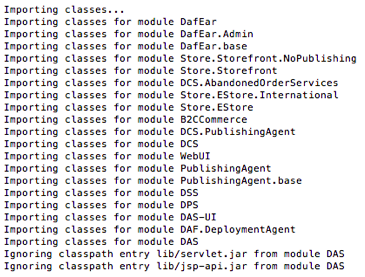 Assembling Oracle Commerce Applications and Module Ordering